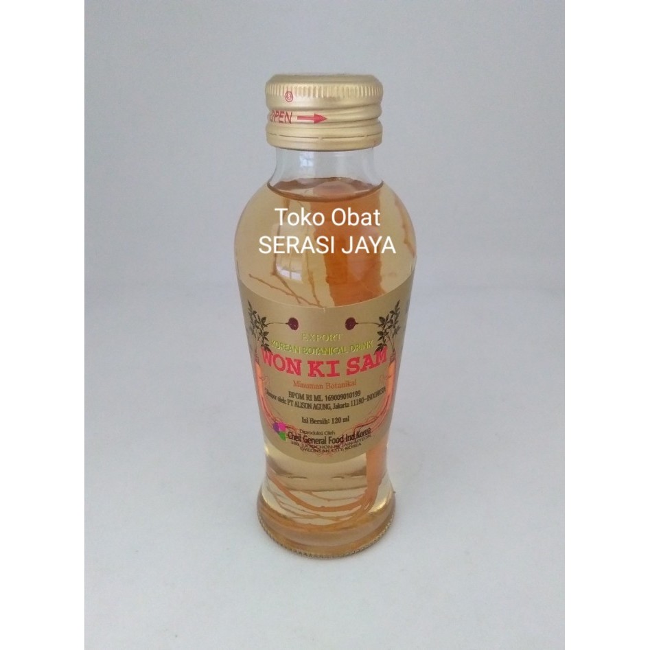 Jual Won Ki Sam 120ml x 10 Botol / Box Ginseng Korea Suplemen Kesehatan | Shopee Indonesia
