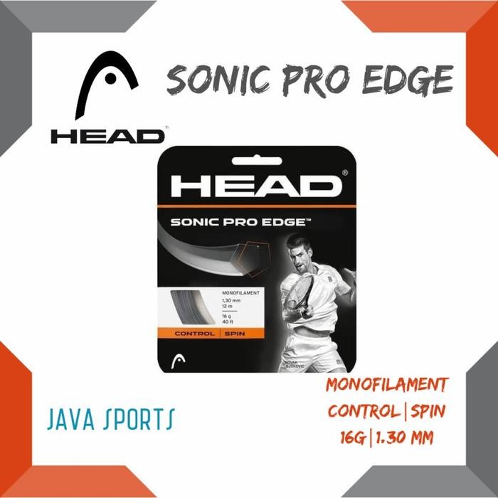 Jual Senar Tenis Head Sonic Pro Edge 16 Monofilament Control - Spin 16g ...
