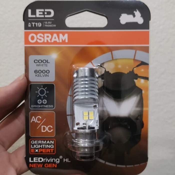Jual OSRAM LED T19 M5 K1 LAMPU UTAMA MOTOR H6 PUTIH AC / DC - PLUG N ...