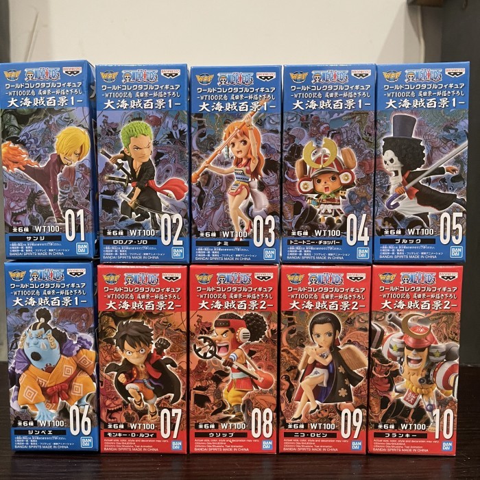 Jual WCF One Piece WT100 Vol 1 2 Straw Hat SHP Crew Set of 10 | Shopee Indonesia