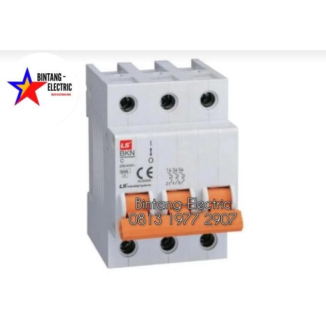 Jual Promo MCB 40A - 63A 3P / 3 Phase BKN Series 6Ka merk LS Electric Korea COD | Shopee Indonesia