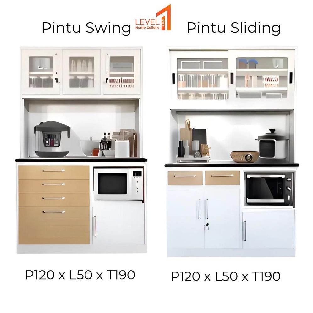 Jual Kitchen Cabinet | Kitchen Set | Lemari Rak Dapur dengan Lampu LED ...