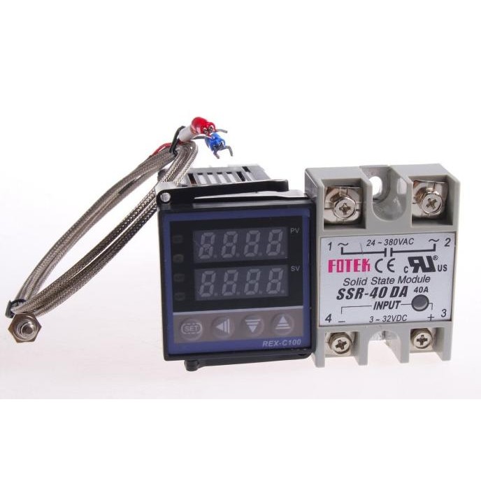 Jual RKC REX-C100 DIGITAL PID TEMPERATURE CONTROLLER KIT DAN SSR 40A ORIGINAL DAN TERPERCAYA ...