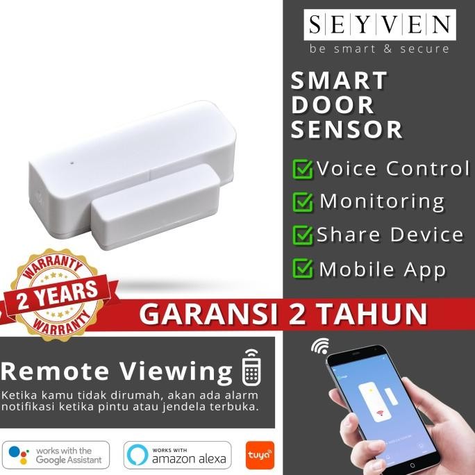 Jual Promo SEYVEN DOOR SENSOR PINTU SENSOR JENDELA WIFI TUYA ...