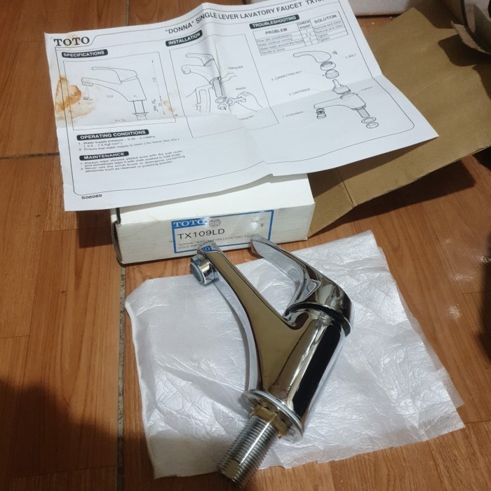 Jual Kran Wastafel Handle TOTO TX109LD (Baru BNOB) | Shopee Indonesia