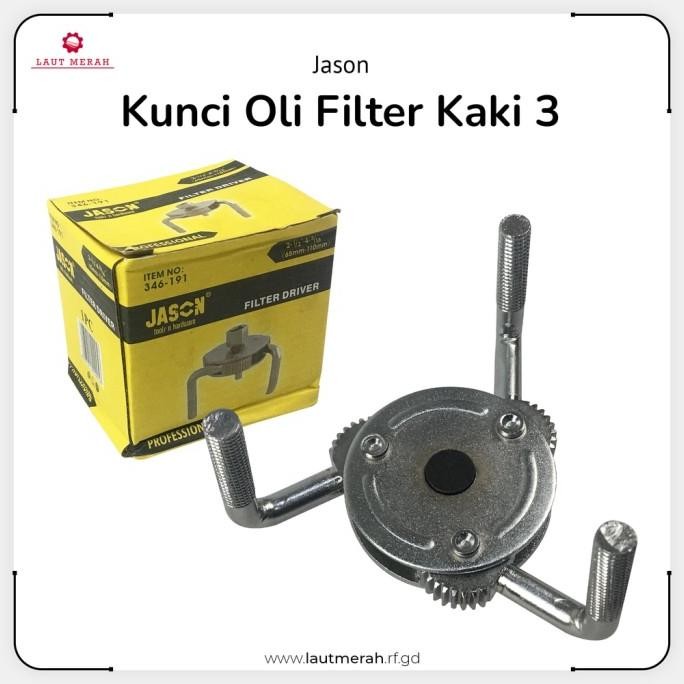 Jual KUNCI FILTER OLI 3 KAKI JASON / FILTER DRIVER / PERALATAN BENGKEL ...