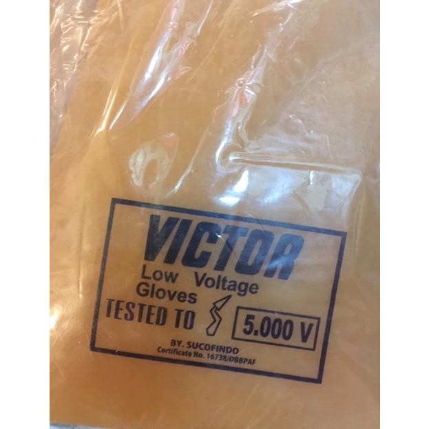 Jual Promo Sarung Tangan Listrik 5 KV merk Victor COD | Shopee Indonesia