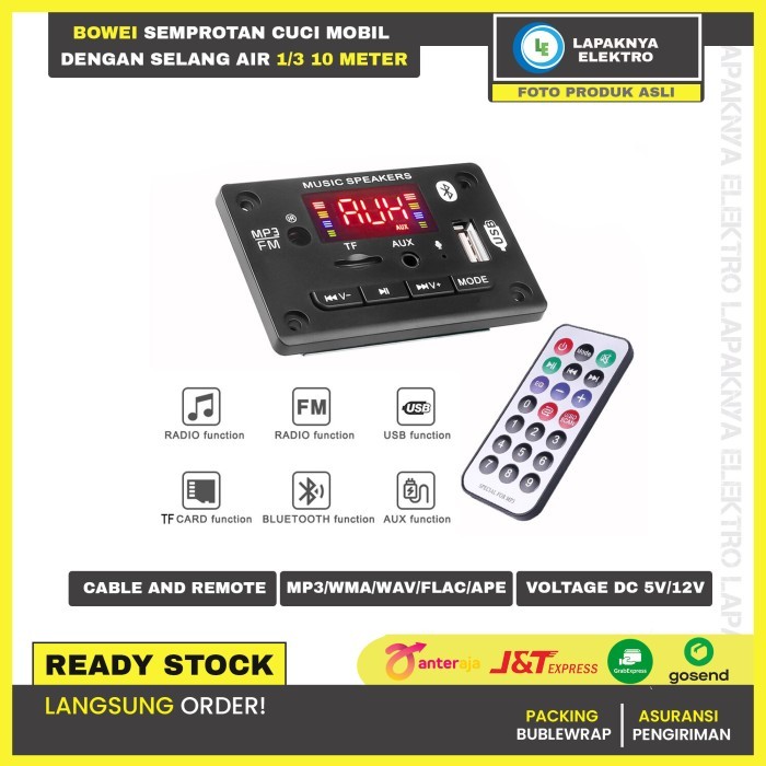 Jual MP3 Player Board with Bluetooth USB SD Card FM Radio Decoder ...