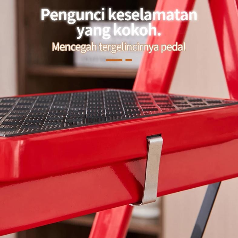 Jual 5 Step Tangga Rumah Lipat Tangga Besi Lipat Household Steel Ladder ...
