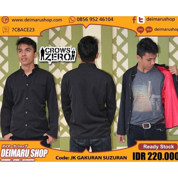 Jual Sale [Jk Gakuran Crowzero]Jaket Blezer Crows Zero Suzuran Takiya ...