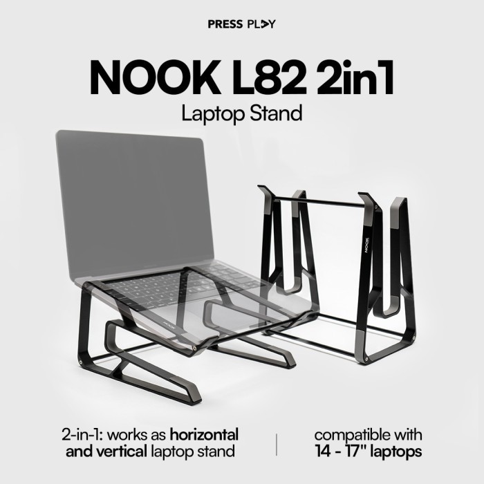 Jual NOOK L82 2in1 Laptop Stand by Press Play | Shopee Indonesia