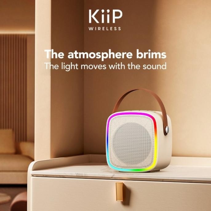 Jual KiiP Y8 Speaker Mic Wireless Karaoke RGB Bluetooth Microphone ...