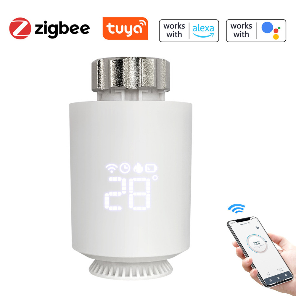 Jual Tuya Zigbee Thermostatic Radiator Valves Smart Wiress App | Shopee Indonesia