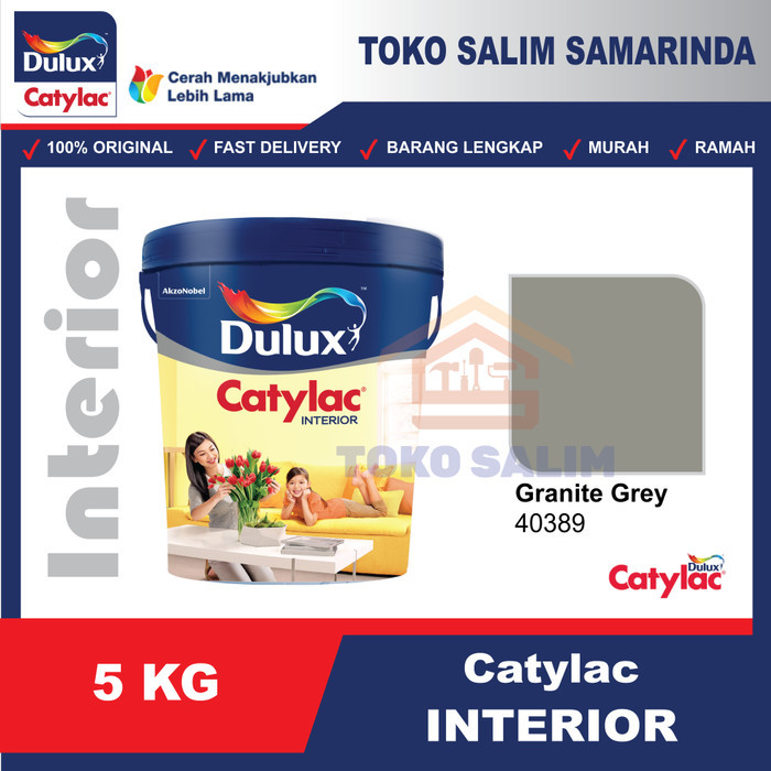 Jual Open DS] Dulux Catylac Cat Tembok Interior Dalam Rumah 5KG - 40389 ...