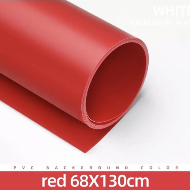 Jual Baground Foto 68130Cm Red Merah Photo Pvc Badrop Pure Color ...
