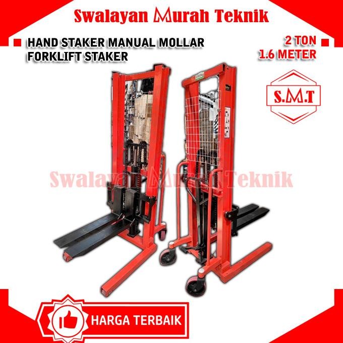 Jual MOLLAR HAND STACKER MANUAL 2 TON 1.6 METER FORKLIFT STAKER TANGAN ORIGINAL DAN TERPERCAYA ...