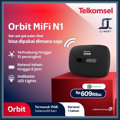 Jual HARGA DISC - Telkomsel Orbit Mifi N1 Portable Modem Wifi 4G High ...
