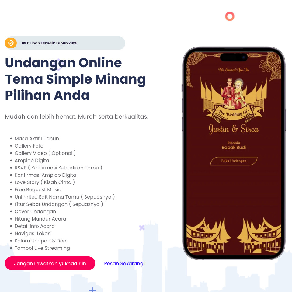Jual Undangan Online Murah Cepat Berkualitas Tema Simple-Minang ...