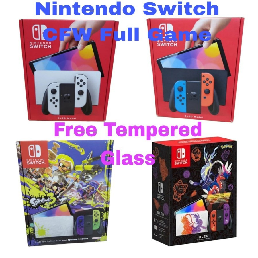 Jual Console Mesin Nintendo Switch Oled Neon Red Blue CFW 256GB Full Game | Shopee Indonesia