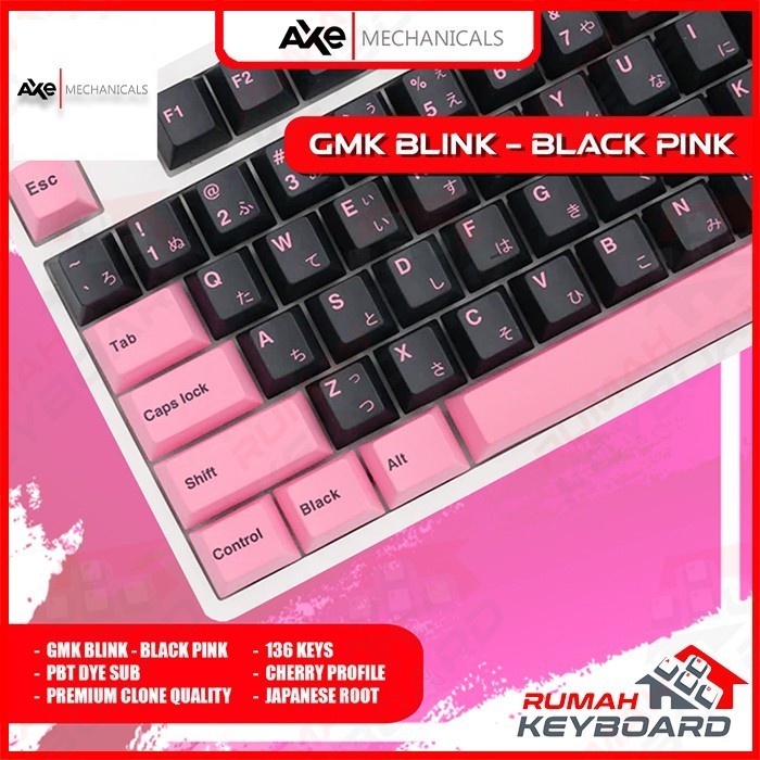 Jual Keycap - Keycaps - Cherry - Gmk Black Pink - Pbt - Dye Sub ...