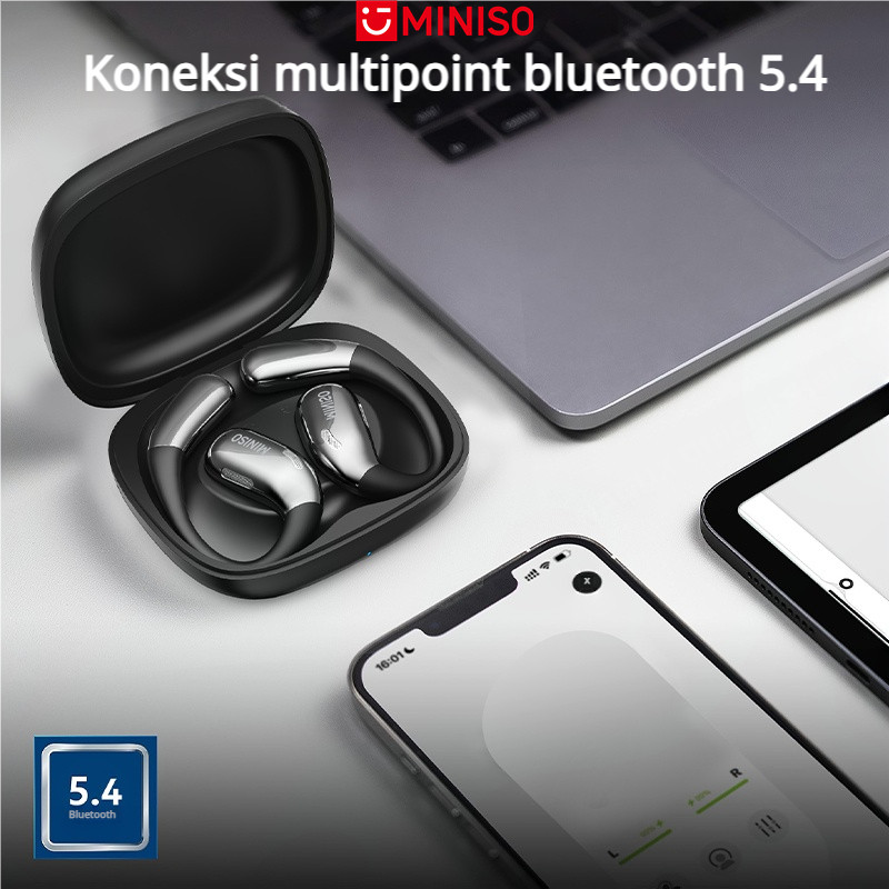 Jual BIG SALE Miniso X28 True Wireless Headset Bluetooth V5.4 TWS OWS ...