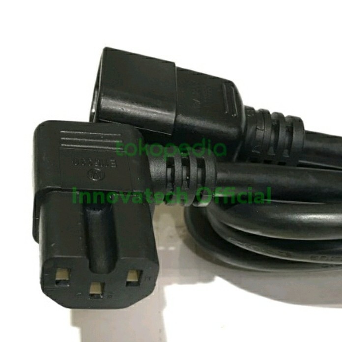 Jual Kabel C14 C15 Coak Model L Power Cord Output Rak Rack Server ...