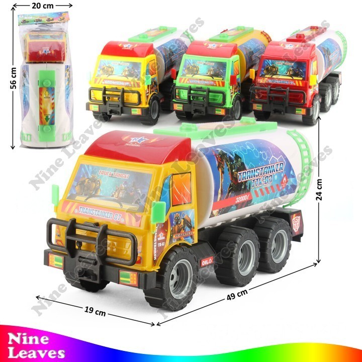 Jual Mainan Anak Truk Tronton Tangki 49 cm Gambar Karakter Transformer ...
