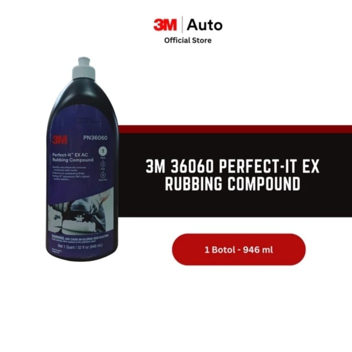 Jual 3M Perfect-It Rubbing Compound 36060-Steep 1 (946 ML) | Shopee Indonesia