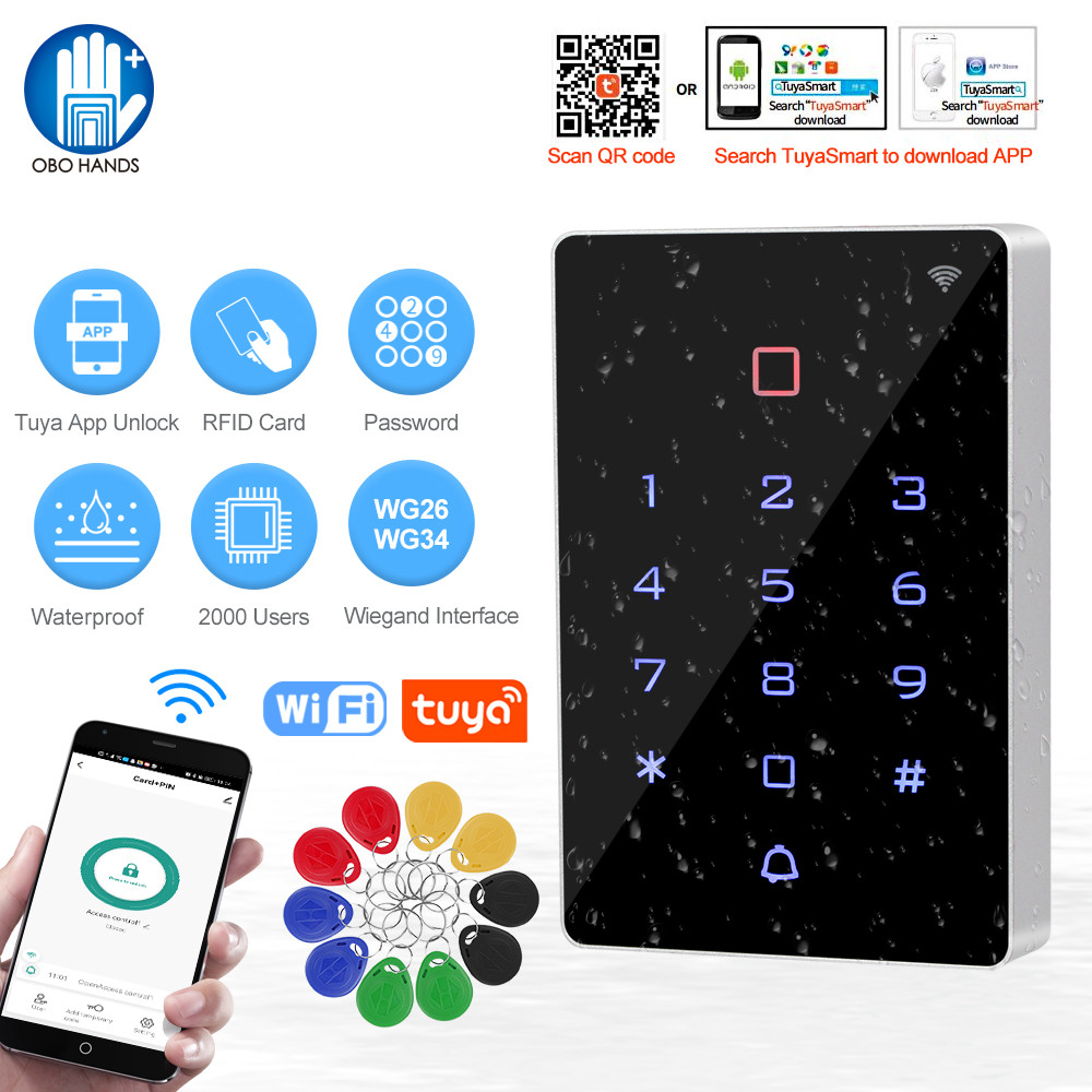 Jual WiFi Tuya APP Door Acss Control System RFID Keyboard IP68 | Shopee ...