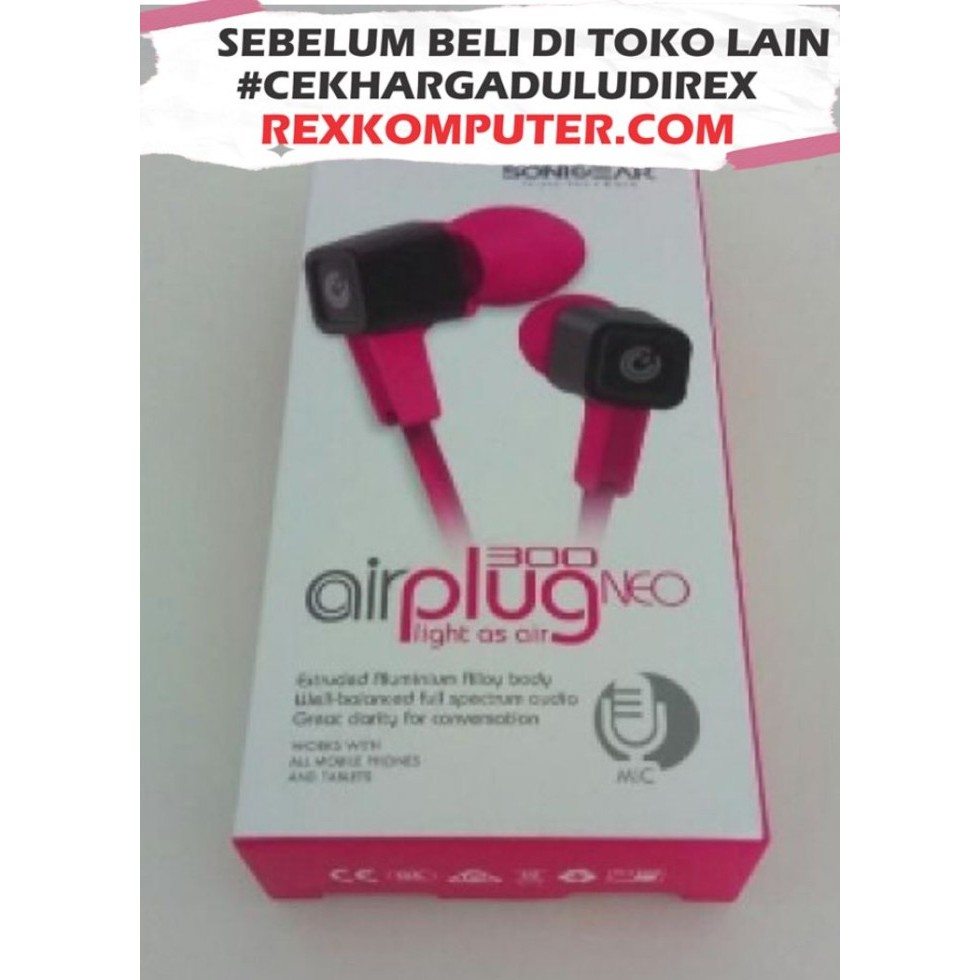 Jual EARPHONE SONIC GEAR AIRPLUG | Shopee Indonesia