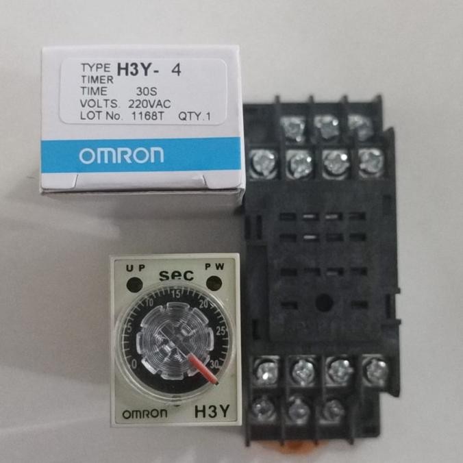 Jual SIAP KIRIM MINI TIMER OMRON H3Y-4 / H3Y4 DELAY TIMER RELAY 5S 30S 60S + SOCKET - 5S - 5S ...