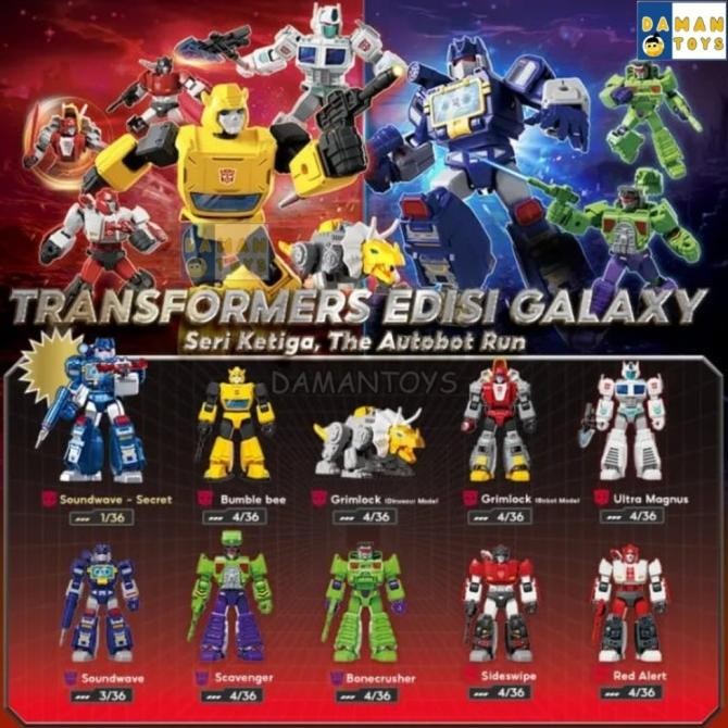 Jual New Blind Box Blokees Transformers Mainan Robot Autobot Run ...