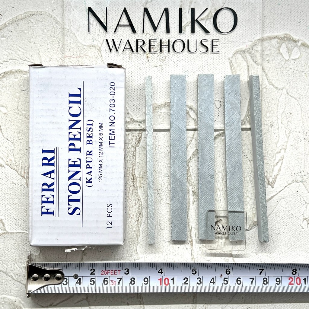 Jual Kapur marker besi stone pencil 125 x 12 x 5 mm ISI 12 PCS | Shopee ...