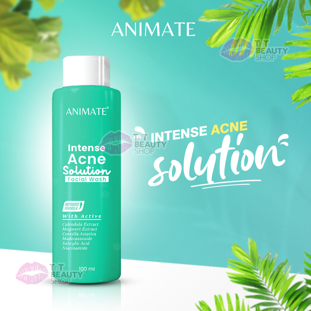 Jual Animate Intense Acne Solution Facial Wash 100ml | TnT Beauty Shop ...