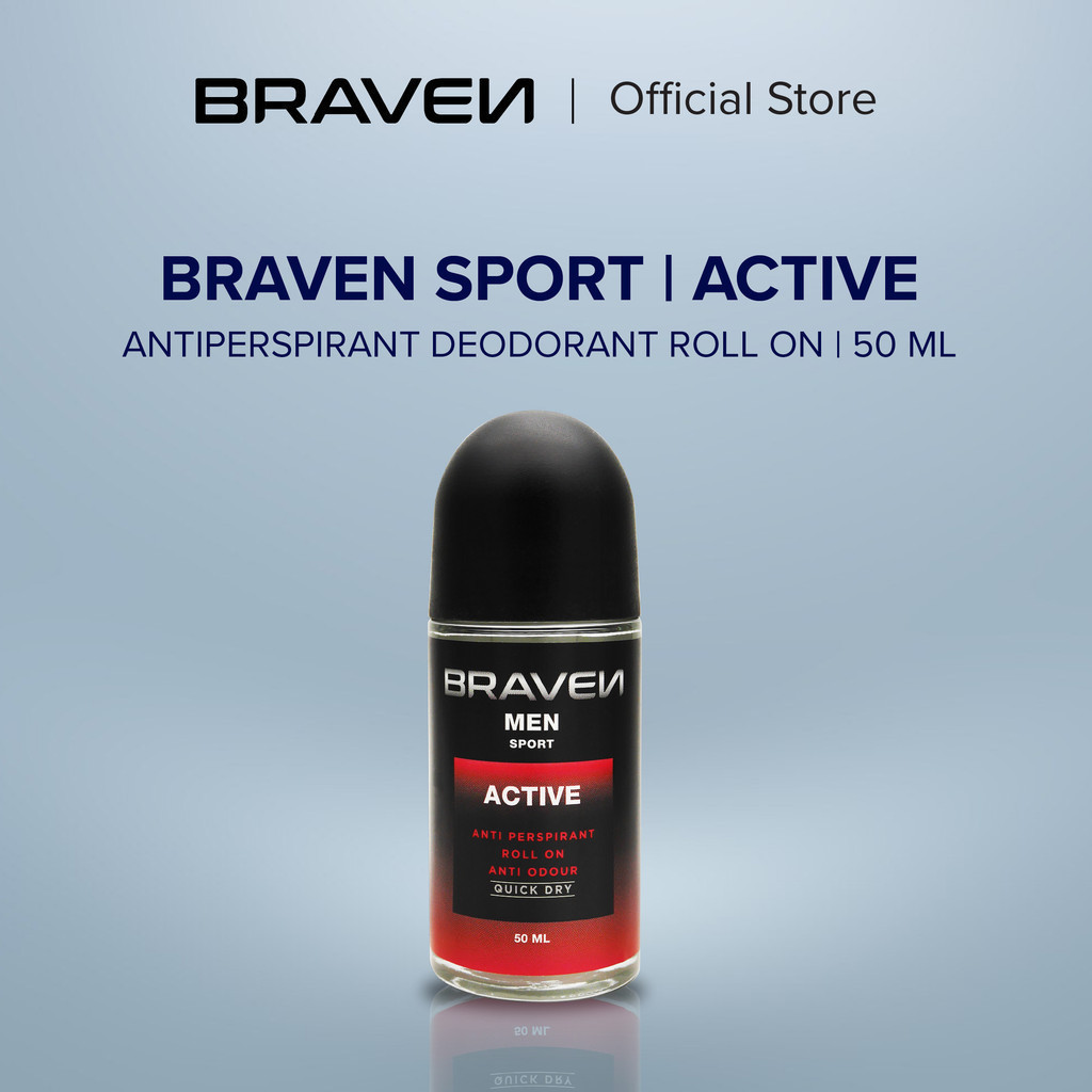 Jual Braven Roll On Active | Deodorant Antiperspirant Perlindungan ...