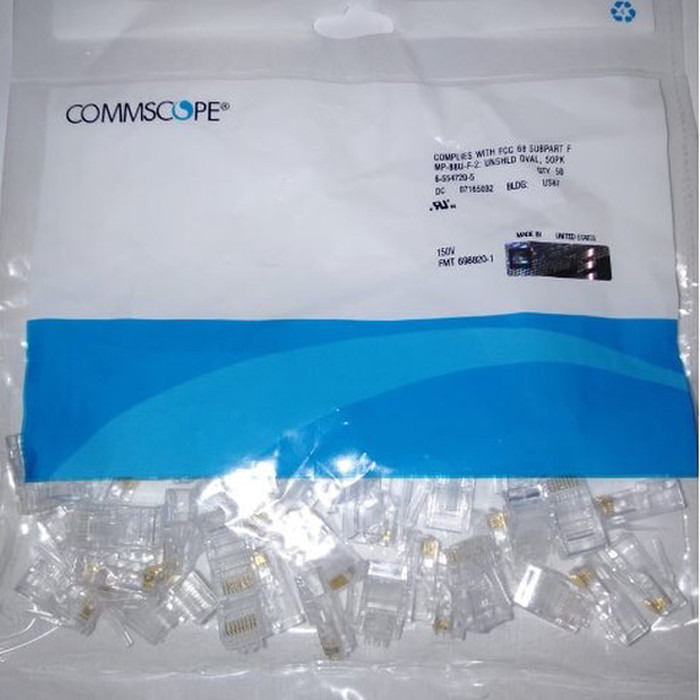 Jual RJ45 Connector Cat 5e COMMSCOPE Dijamin Asli & Resmi | Shopee ...