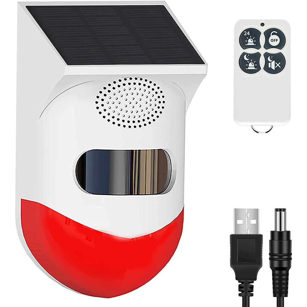 Jual Solar Strobe Light with Motion Detector,Solar Alarm Light | Shopee ...
