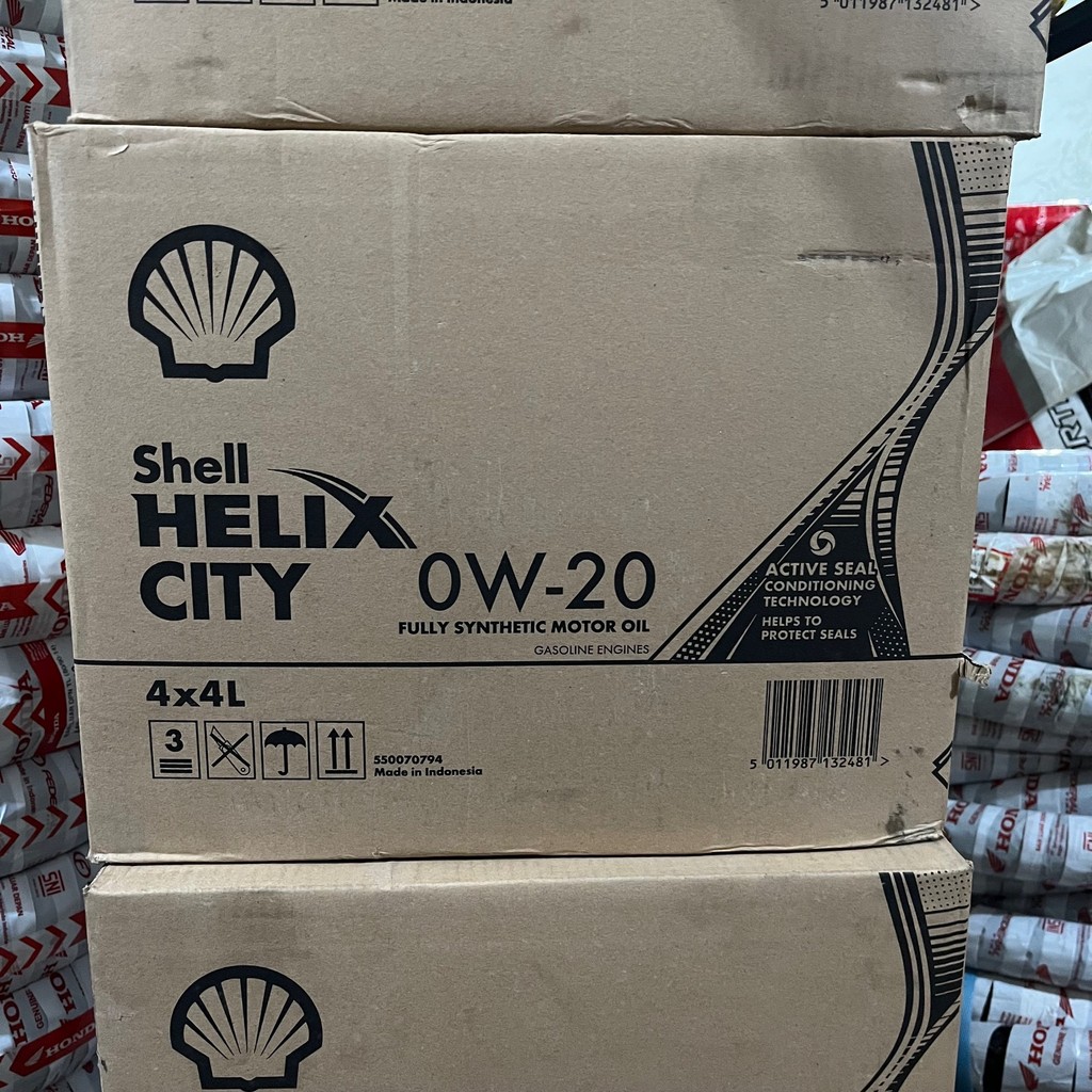 Jual Oli Shell Helix City 0w-20 API SP Fully Synthetic Oil | 4L (1 DUS ...