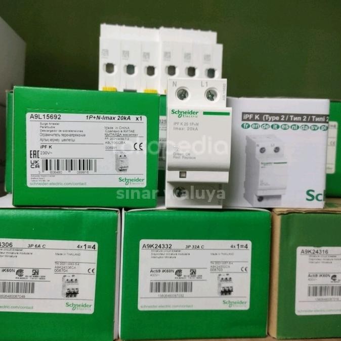 Jual SURGE ARRESTER SCHNEIDER FIXED / ARESTER ACTI 9 IPF / PF20 1P+N ...
