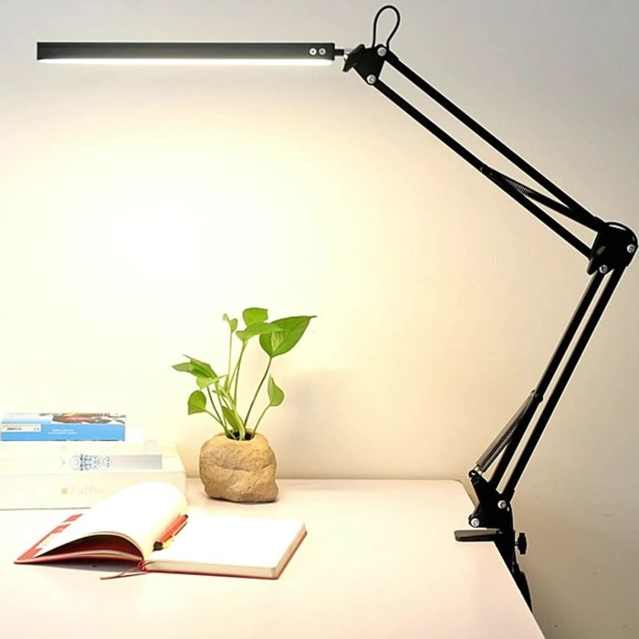 Jual Lampu Belajar Meja Kerja Jepit Aesthetic (Flexible Clamp Office ...