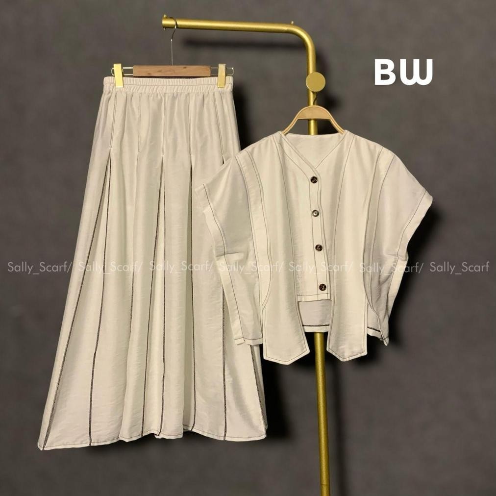 Jual HJK Sally Scarf Set 2in 1 Cherra PART 2 Set rok + vest rompi ...