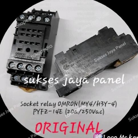 Jual Promo Socket Relay OMRON(ASLI) PYFZ-14E(20a) for relay MY4/timer H3Y-4 COD | Shopee Indonesia