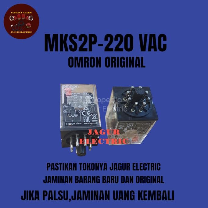 Jual Promo Relay Omron MKS2P-220vac/MK2P-220vac Omron Original COD | Shopee Indonesia