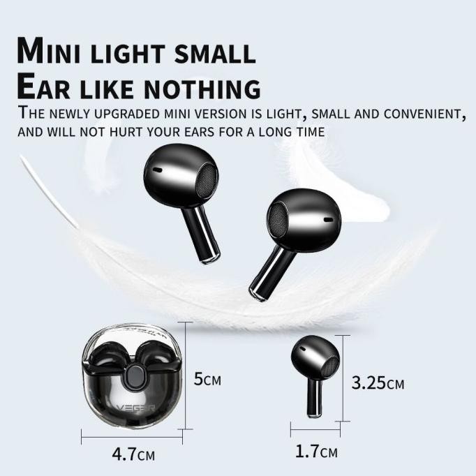 Jual Original Veger Tws Ve18 Bluetooth V5.3 Wireless Earbuds High ...