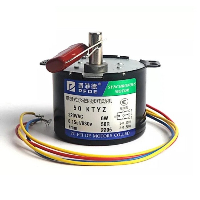 Jual 6W 50KTYZ PERMANENT MAGNET SYNCHRONOUS MOTOR AC 220V 110V SPEED | Shopee Indonesia