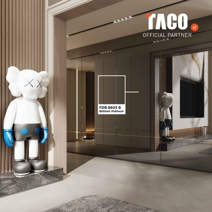 Jual TACO Fideco 2D Wall Panel Mirror Series Tebal 8mm Ukuran 122cm x ...