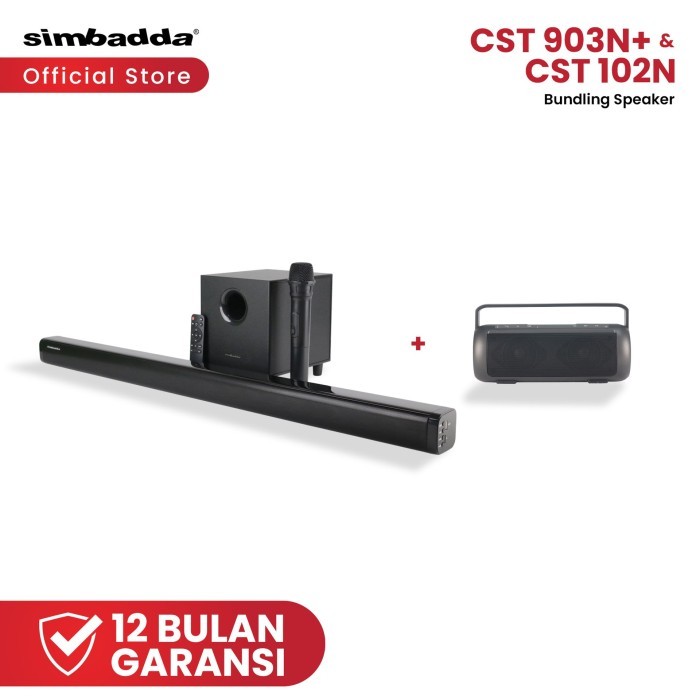 Jual Simbadda Soundbar Bass CST 903N+ & Speaker Bluetooth CST 102N ...