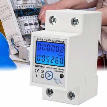 Jual Aideepen Meteran Listrik Digital Din Rail kWh Meter Single Phase ...
