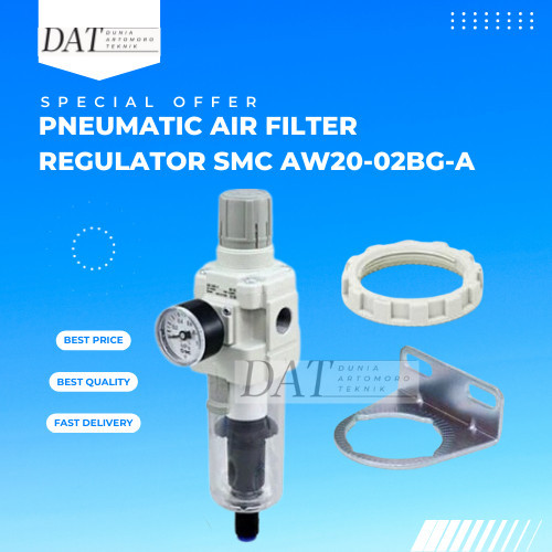 Jual TERBARU AW20-02BG-A Pneumatic Air Filter Regulator Drat 1/4 Inch SMC HOT SALE! | Shopee ...