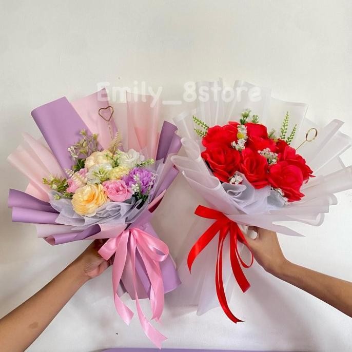 Jual Hand Bouquet Buket bunga Valentine Buket wisuda buket uang VS04 ...